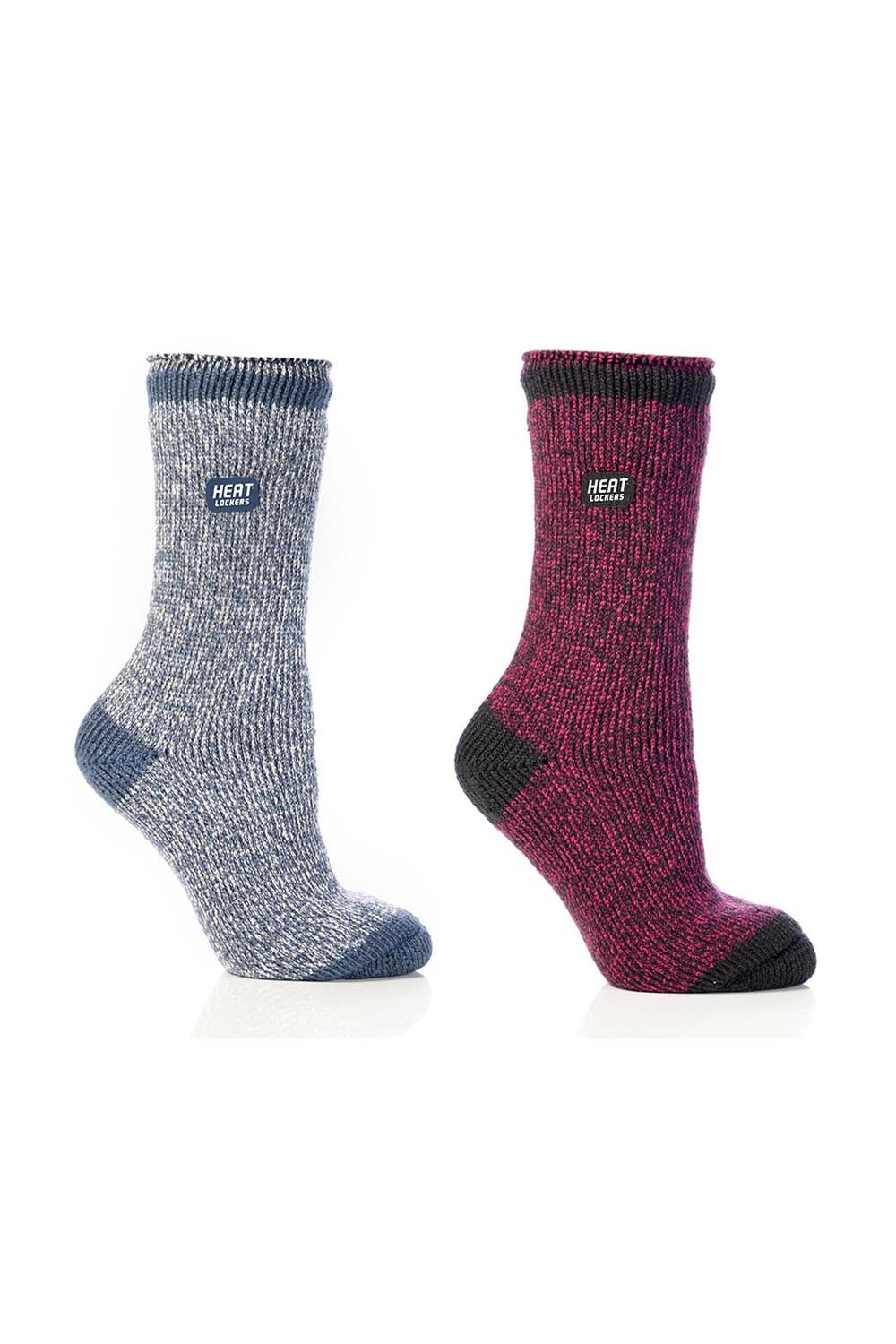 Heat Lockers® Women's WARMEST Twist Crew Sock 2 pairs