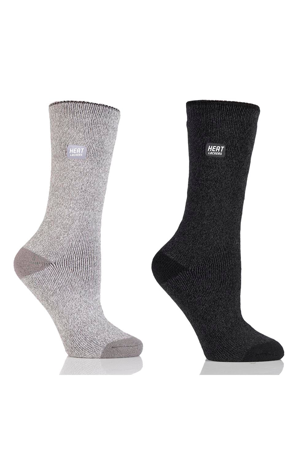 Heat Lockers® Women's WARMER Twist Crew Sock 2pairs pack